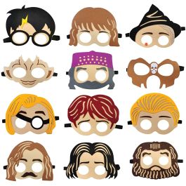 Festiko® 12 Pcs Magical Wizard Theme Blindfold Eye Masks, Wizard Themed ...